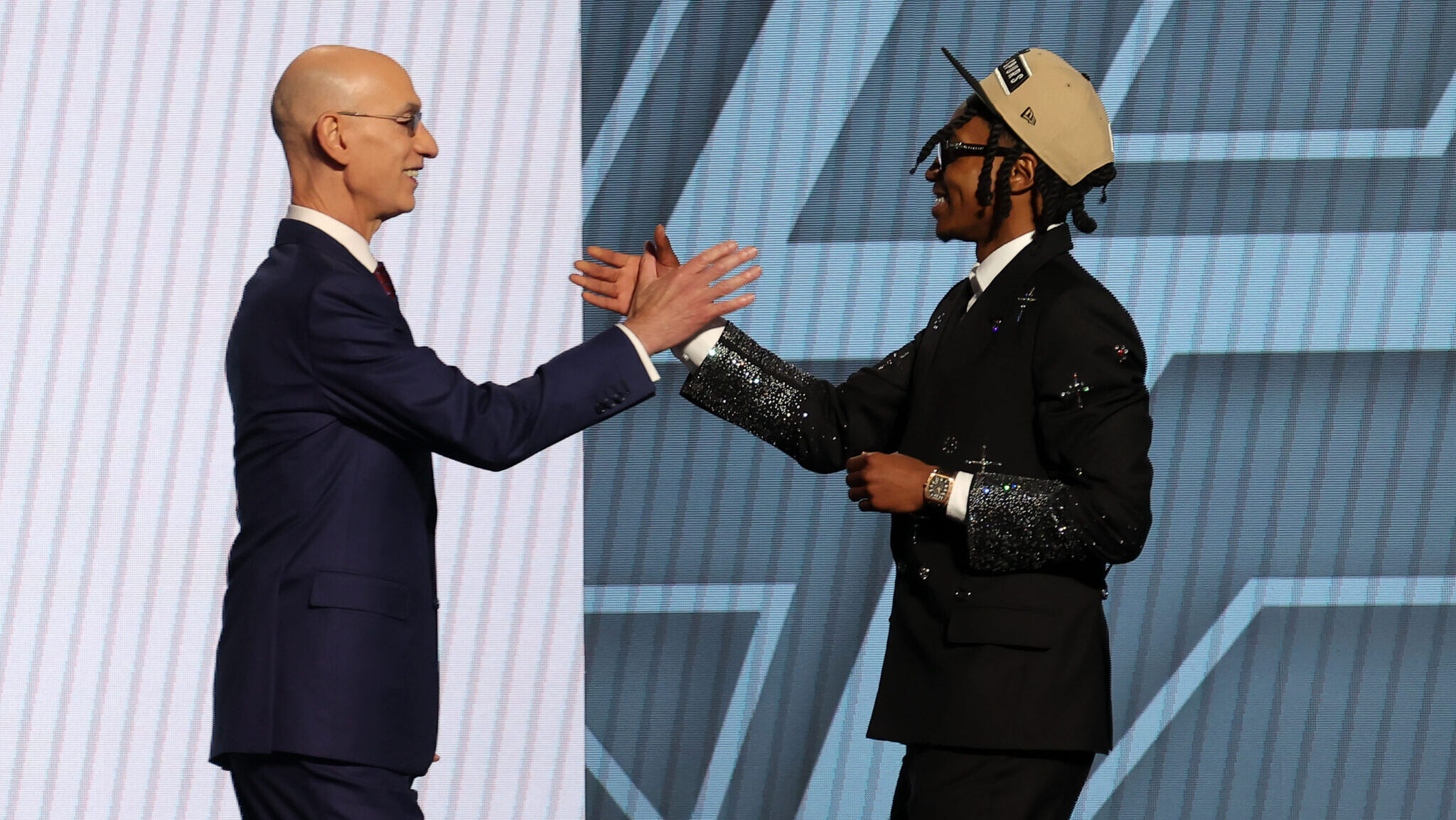 Rob Dillingham selected in 2024 NBA Draft, traded to new team ...