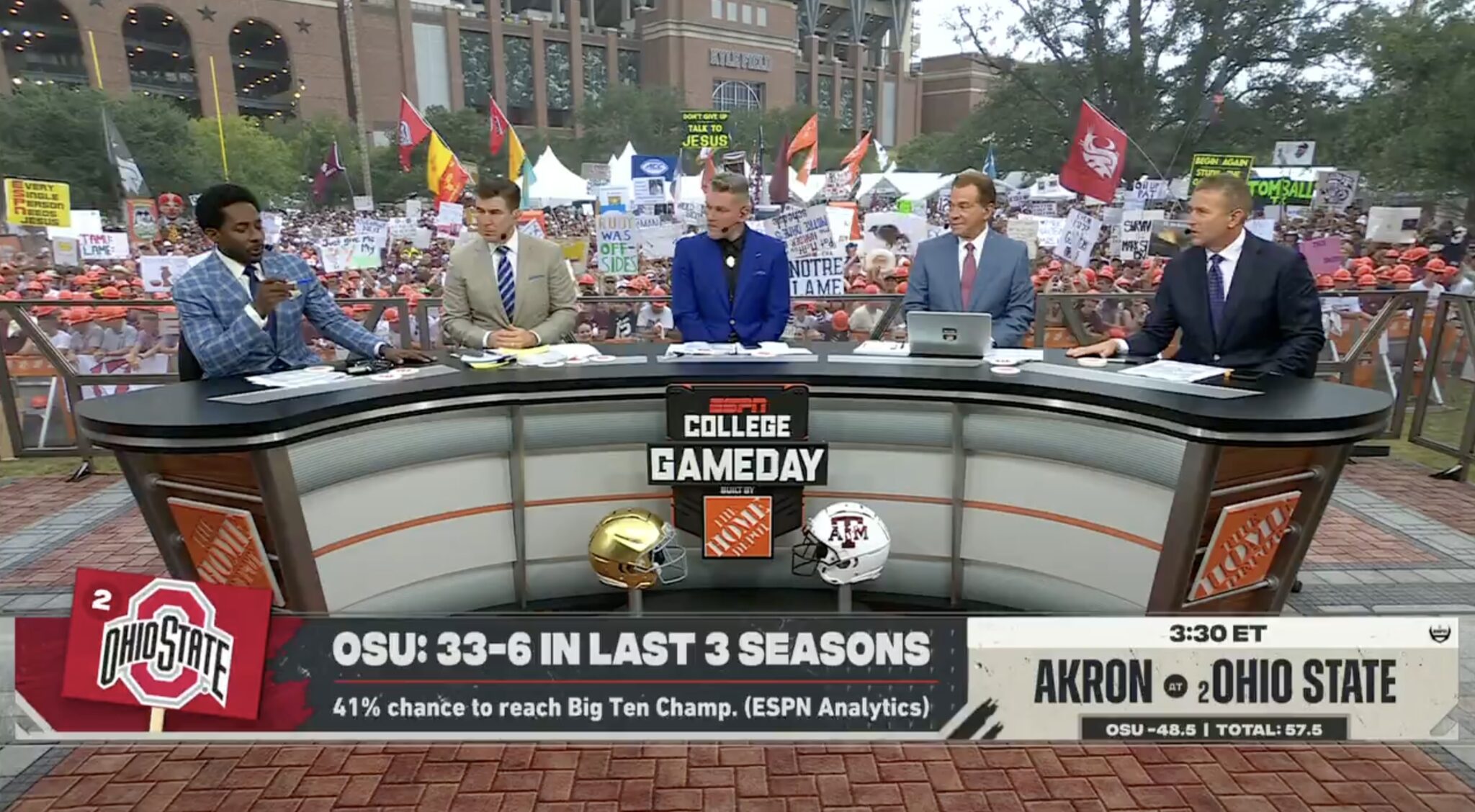 College GameDay crew, Johnny Manziel make picks for Week 1 SEC action ...