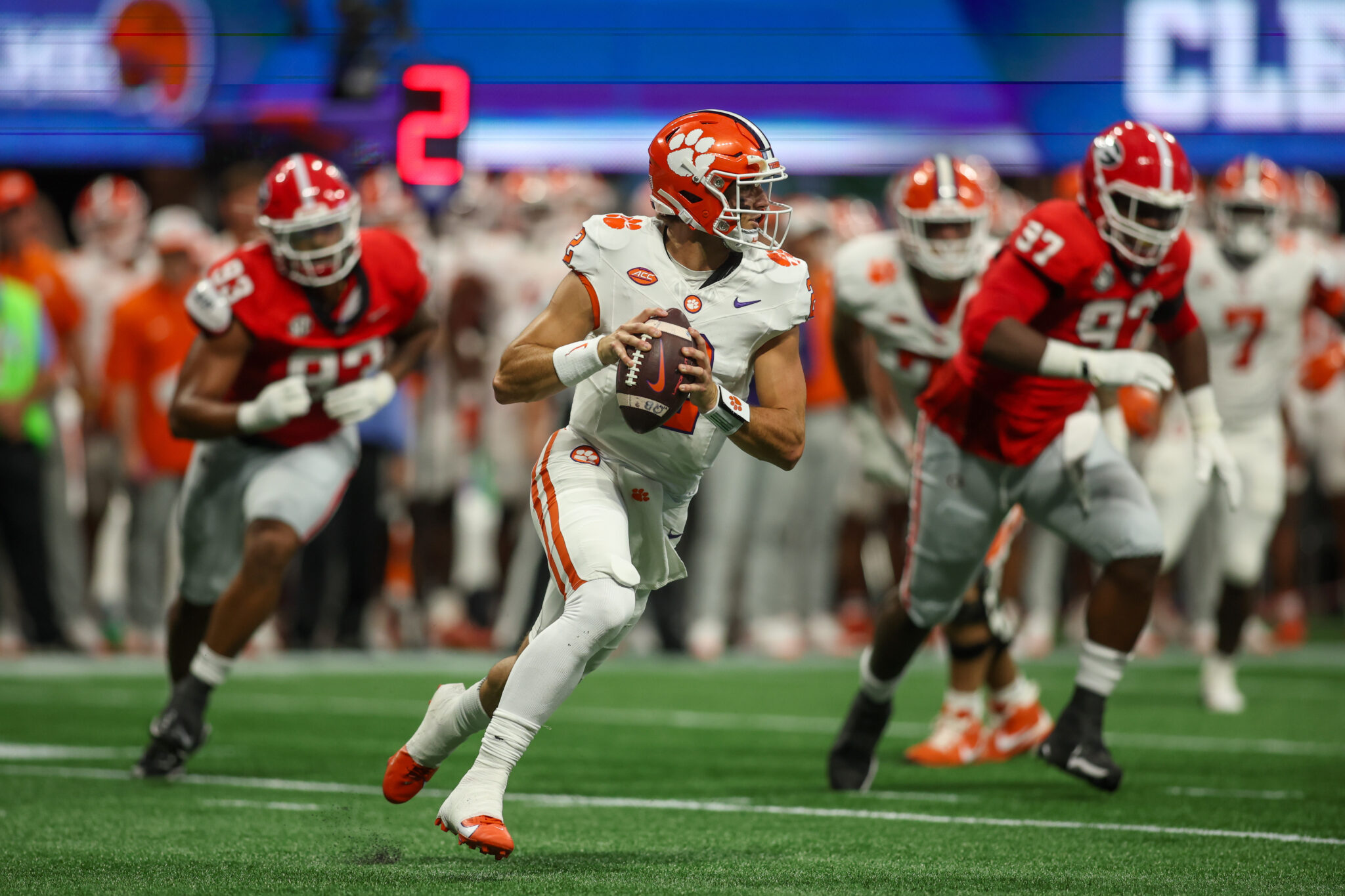 Clemson fans blast Garrett Riley, Cade Klubnik for terrible 1st half vs ...