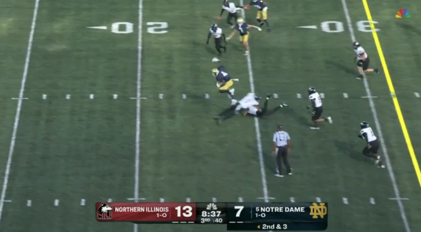 Jeremiyah Love hurdles over Northern Illinois defender for go-ahead TD - Saturday Down South