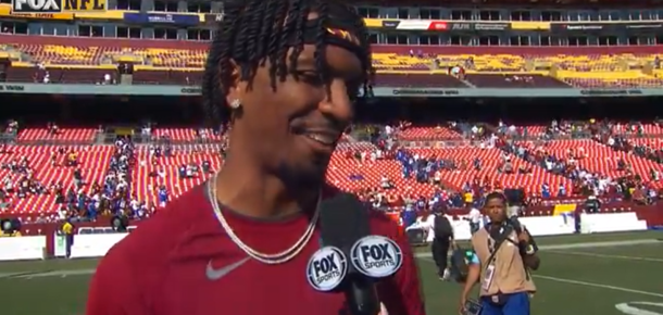 Jayden Daniels, Malik Nabers swap jerseys following first NFL matchup ...