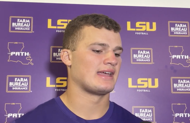Mason Taylor reflects on setting LSU TE receiving record - Saturday ...