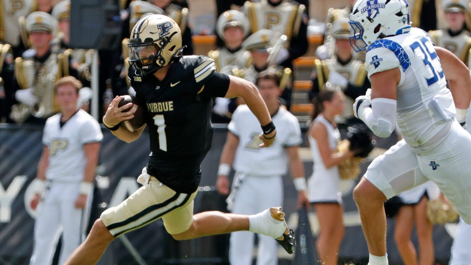 Notre Dame DC Al Golden compares Purdue QB Hudson Card to Heisman ...