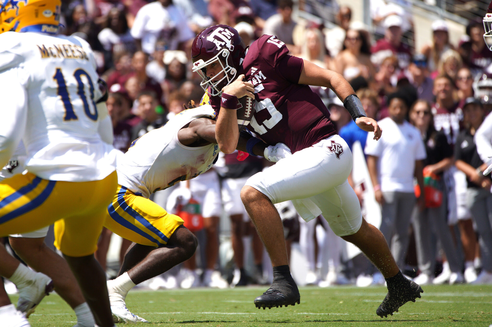 Mike Elko praises Conner Weigman's performance against McNeese: 'He's ...