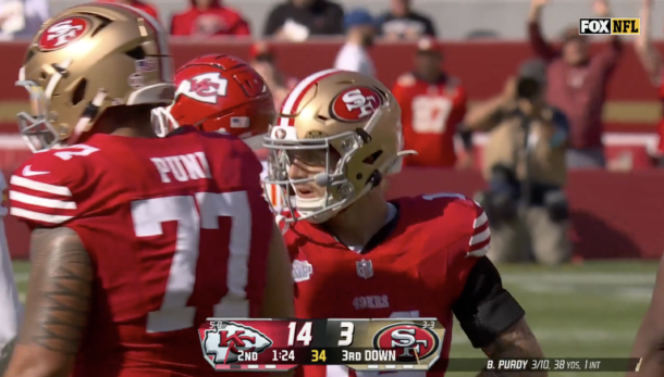 Ricky Pearsall Jr. records first NFL catch, receives standing ovation ...