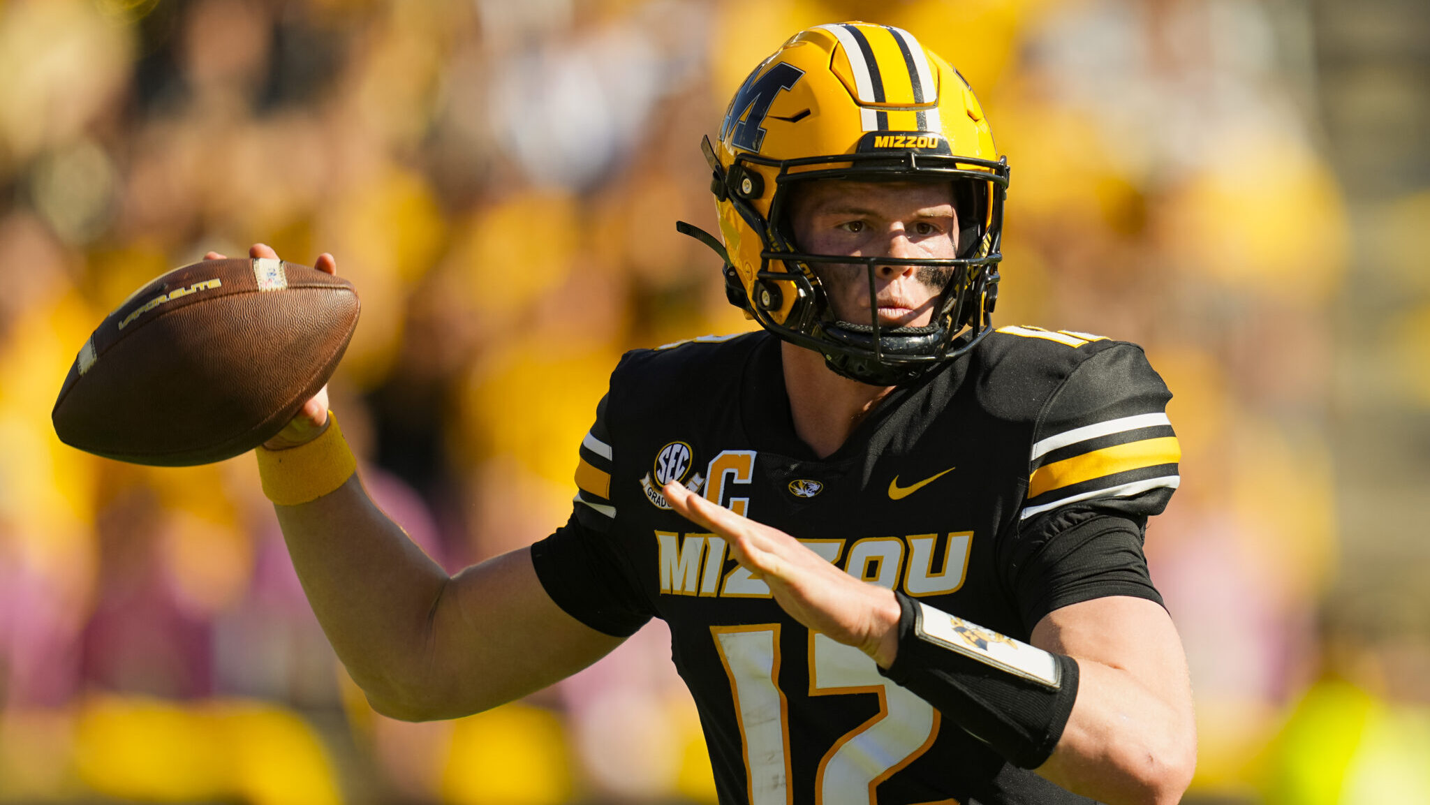 Missouri gives injury update on QB Brady Cook for South Carolina game ...