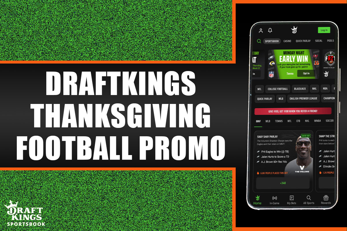 DraftKings Thanksgiving Football Promo Scores $150 NFL Signup Bonus ...