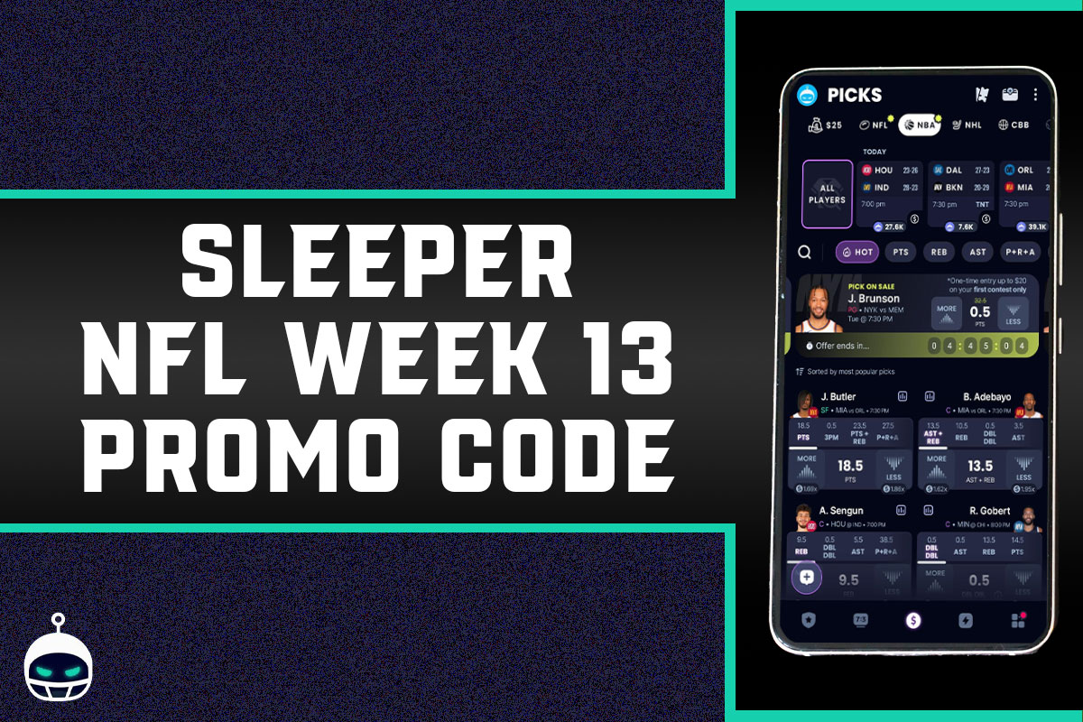 Sleeper promo code SOUTHXL: Claim $1.5K in bonus cash for NFL Week 13 ...