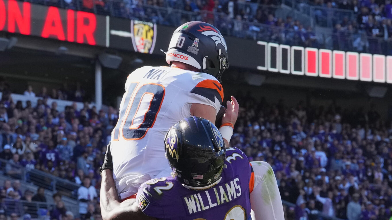 Bo Nix records receiving TD in Broncos-Ravens game - Saturday Down South