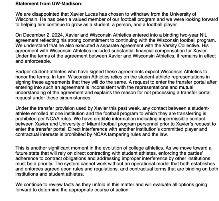 Wisconsin issues statement claiming to have 'credible evidence' of ...