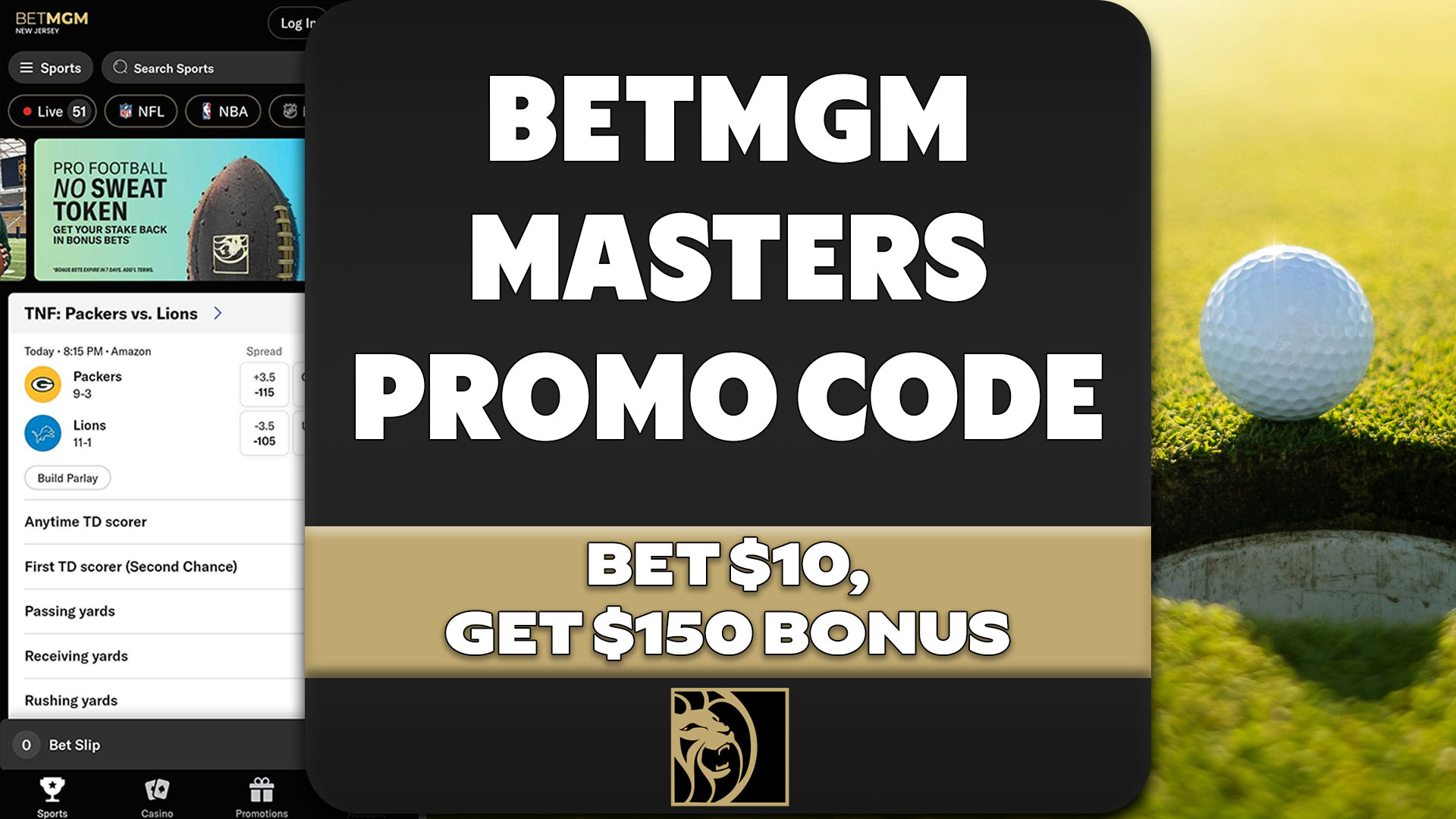 BetMGM Promo Code SDS1500: Claim $150 Masters Bonus or $1,500 First Bet ...