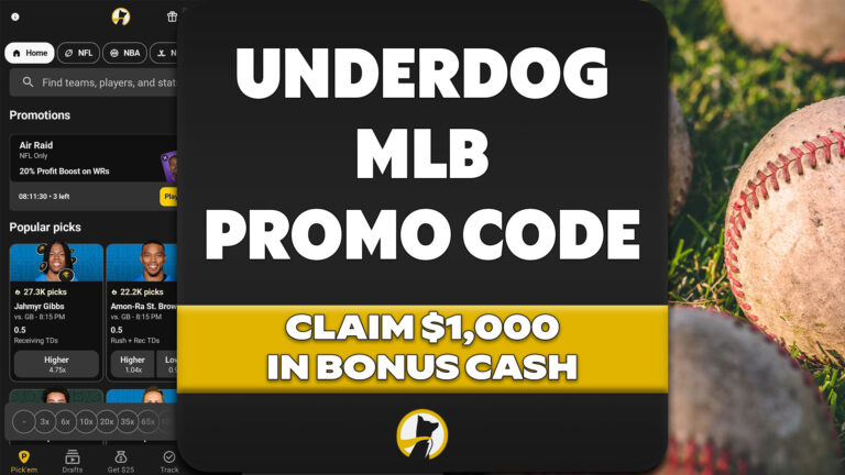 Underdog Promo Code SDS: Claim $1,000 Bonus for Daily MLB Picks, Lineups - Saturday Down South