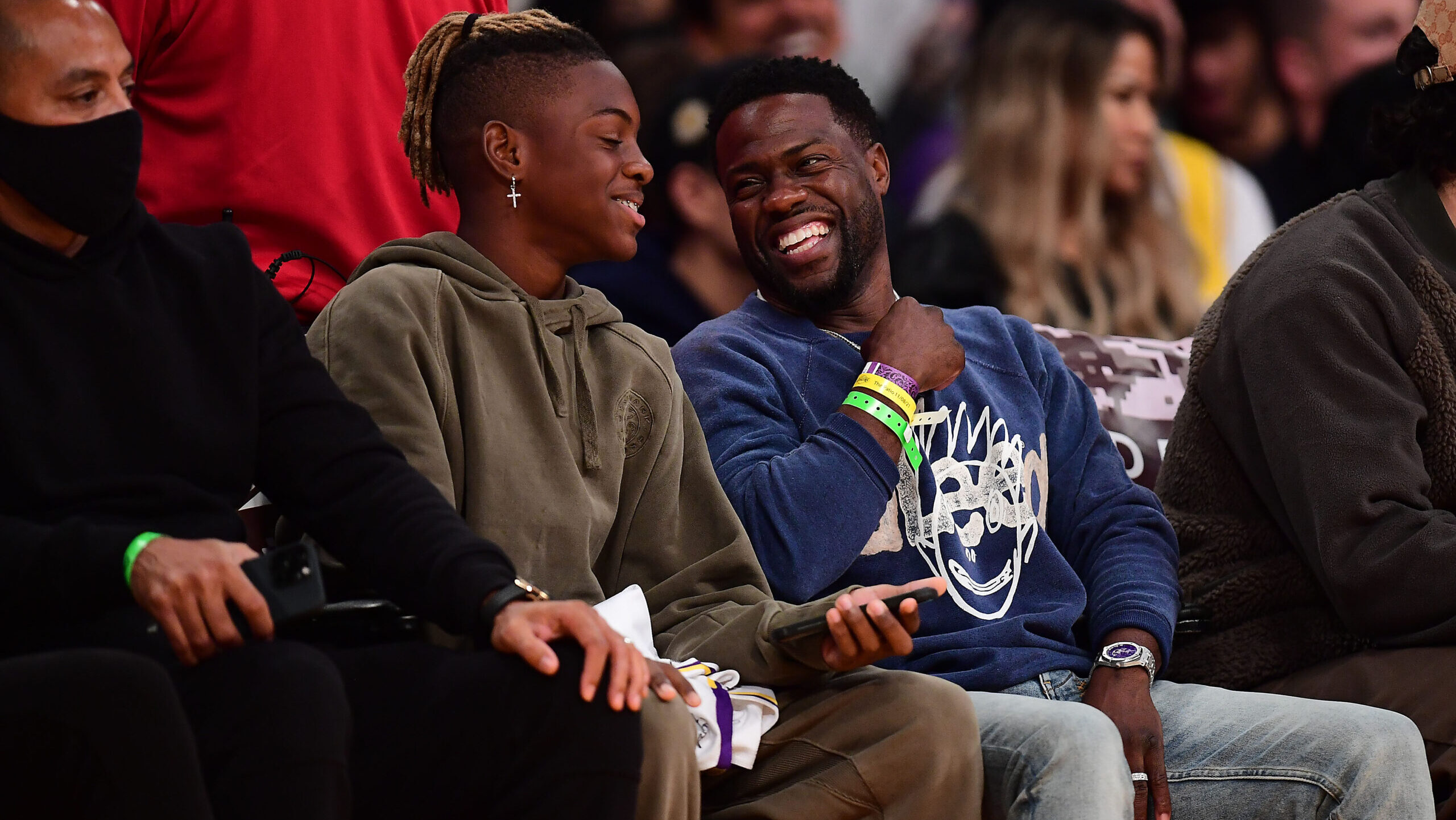 Comedian Kevin Hart at Neyland Stadium for Tennessee-ETSU game ...