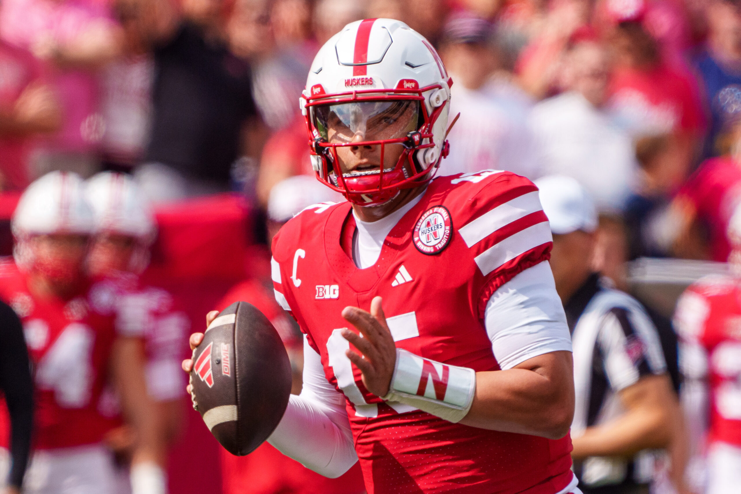 Nebraska scores game-tying TD vs. Michigan on Hail Mary to close out ...