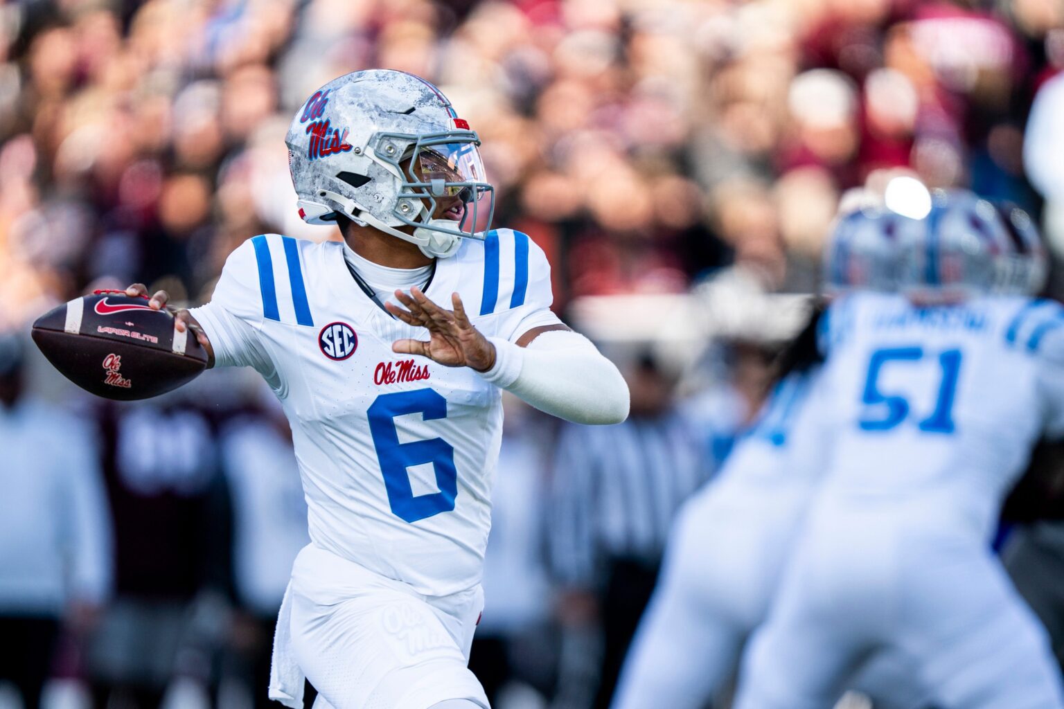 Rapid Reaction: Ole Miss blows by Mississippi State for Egg Bowl win ...