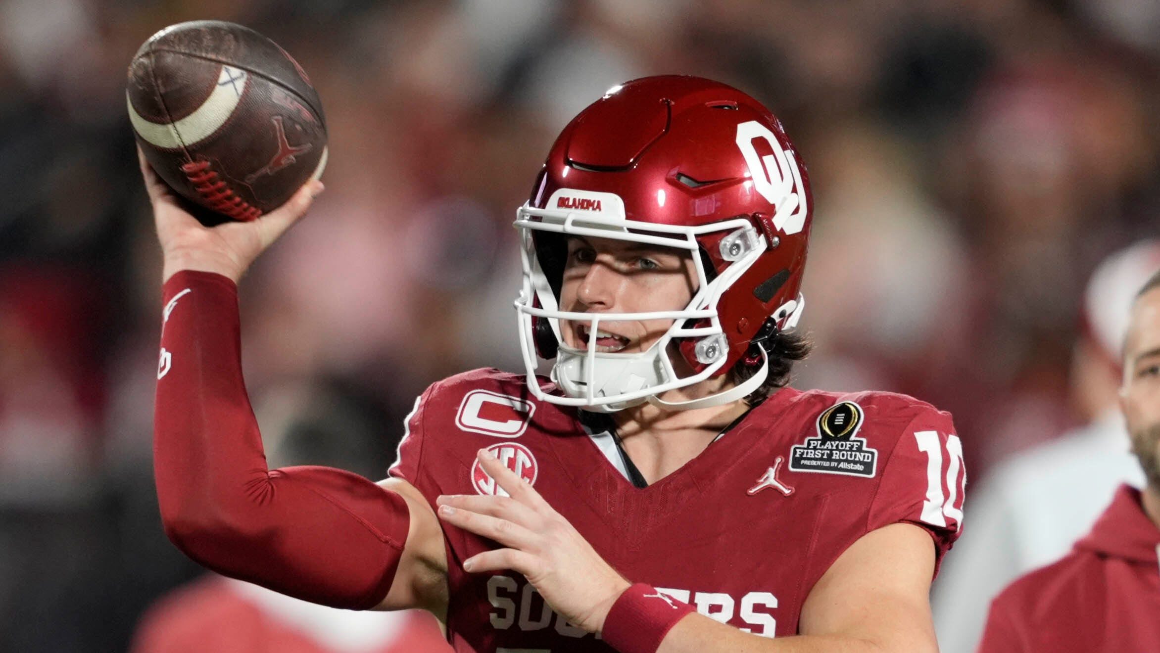 Oklahoma strikes first against Alabama on John Mateer TD run - Saturday ...