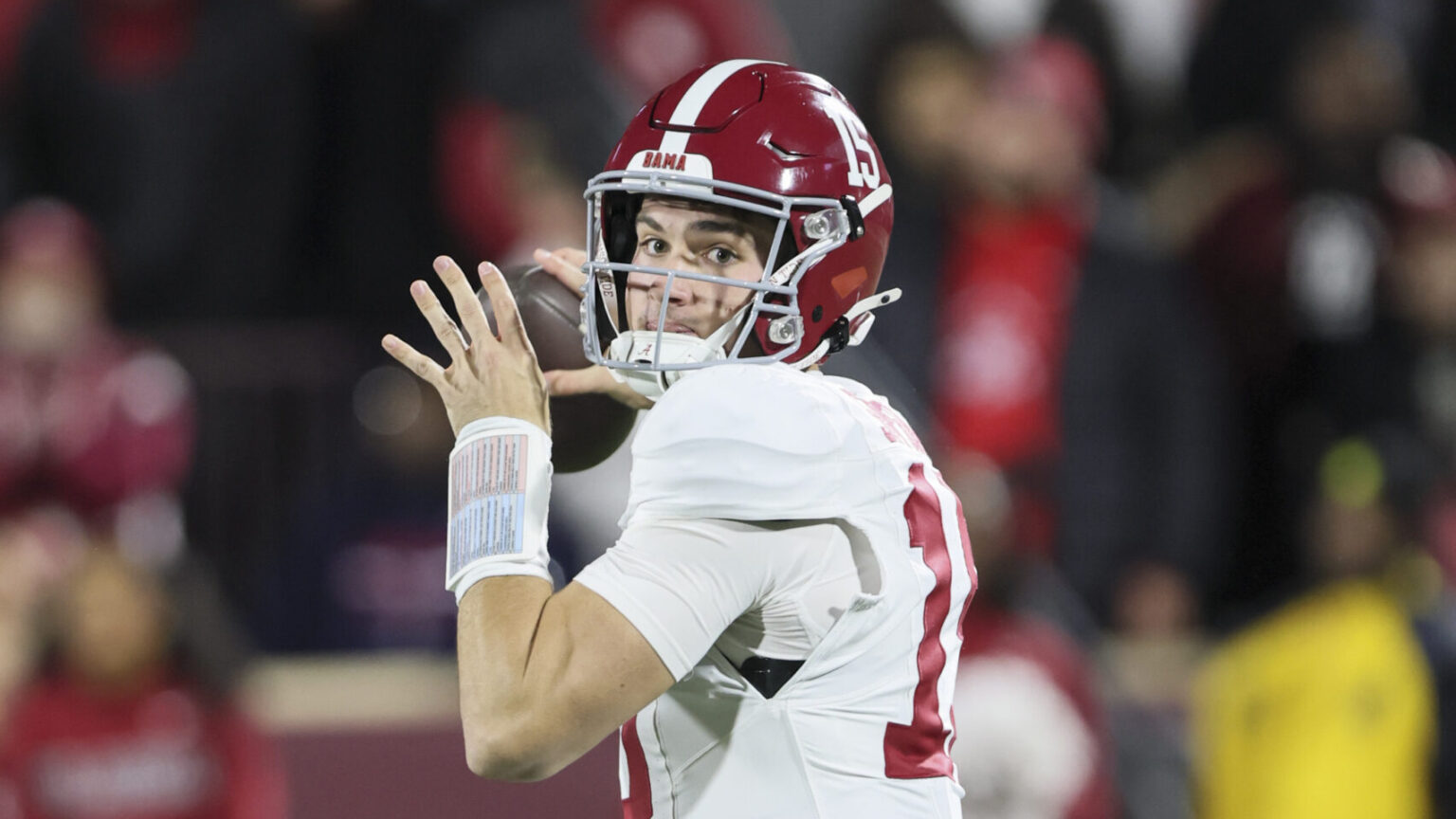 Is Alabama's Ty Simpson an imminent first-rounder? Your mileage may ...