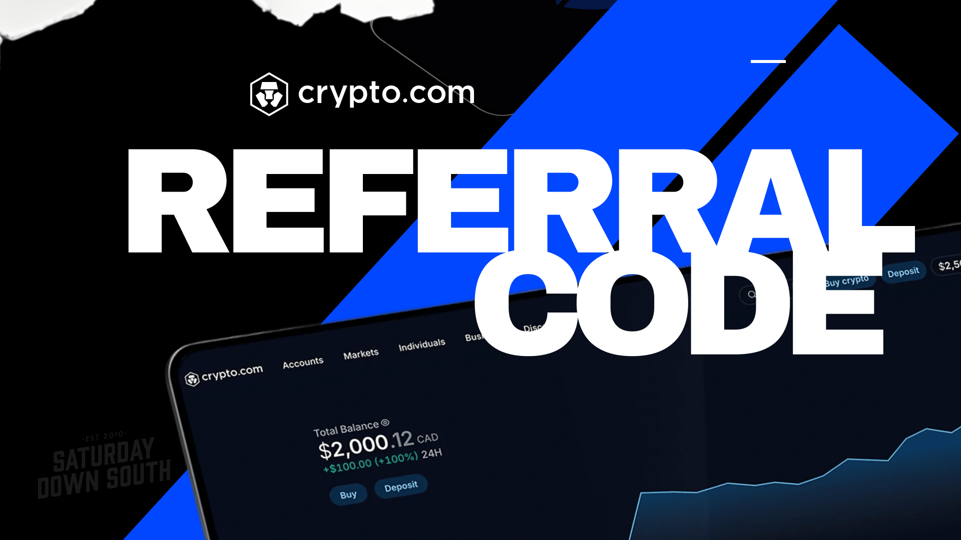 Crypto.com Referral Code - $50 Sign Up Bonus - Saturday Down South