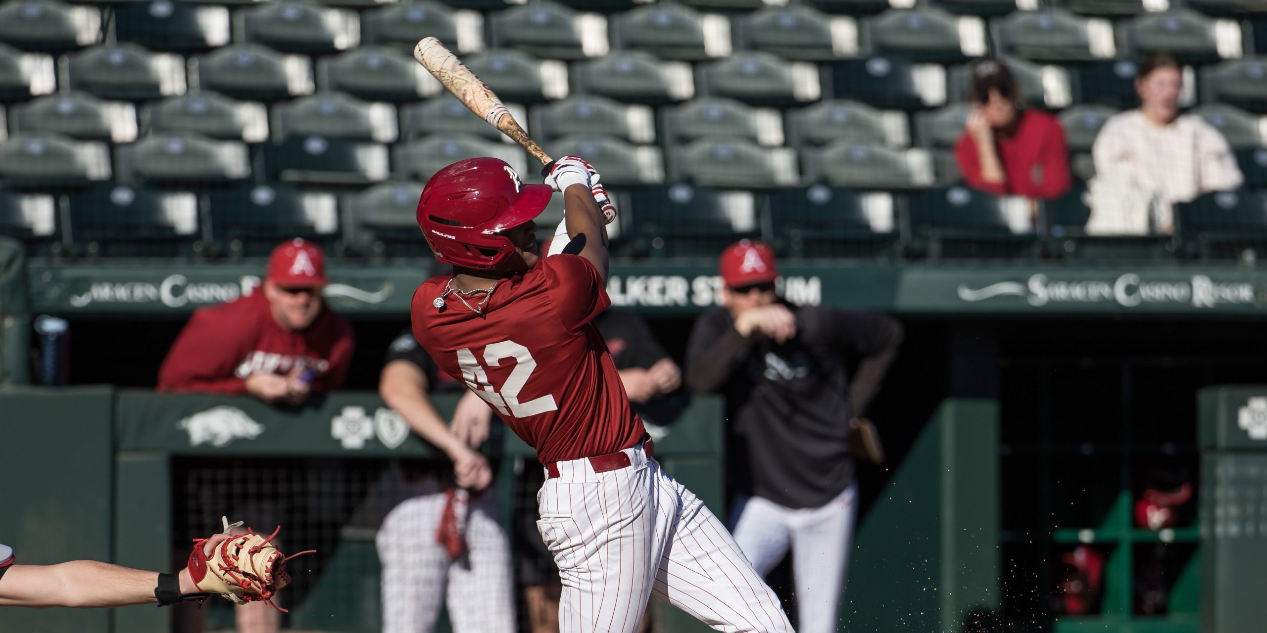Arkansas to be without key OF for 1 month, per Dave Van Horn - Saturday ...
