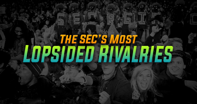 The SEC's most lopsided rivalries