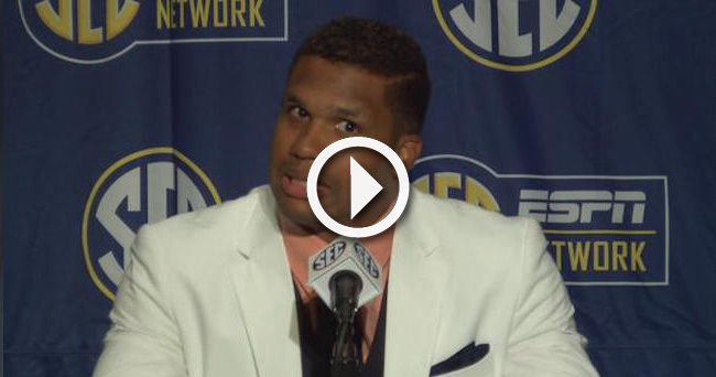 Video: Auburn LB Kris Frost's angry Will Muschamp impression
