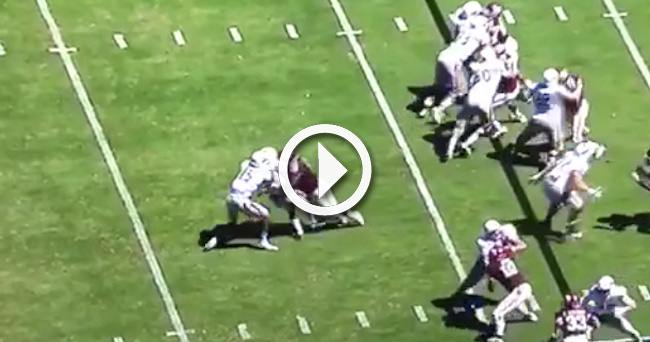 Video: Texas A&M 5-star freshman Daylon Mack annihilates Nevada RB