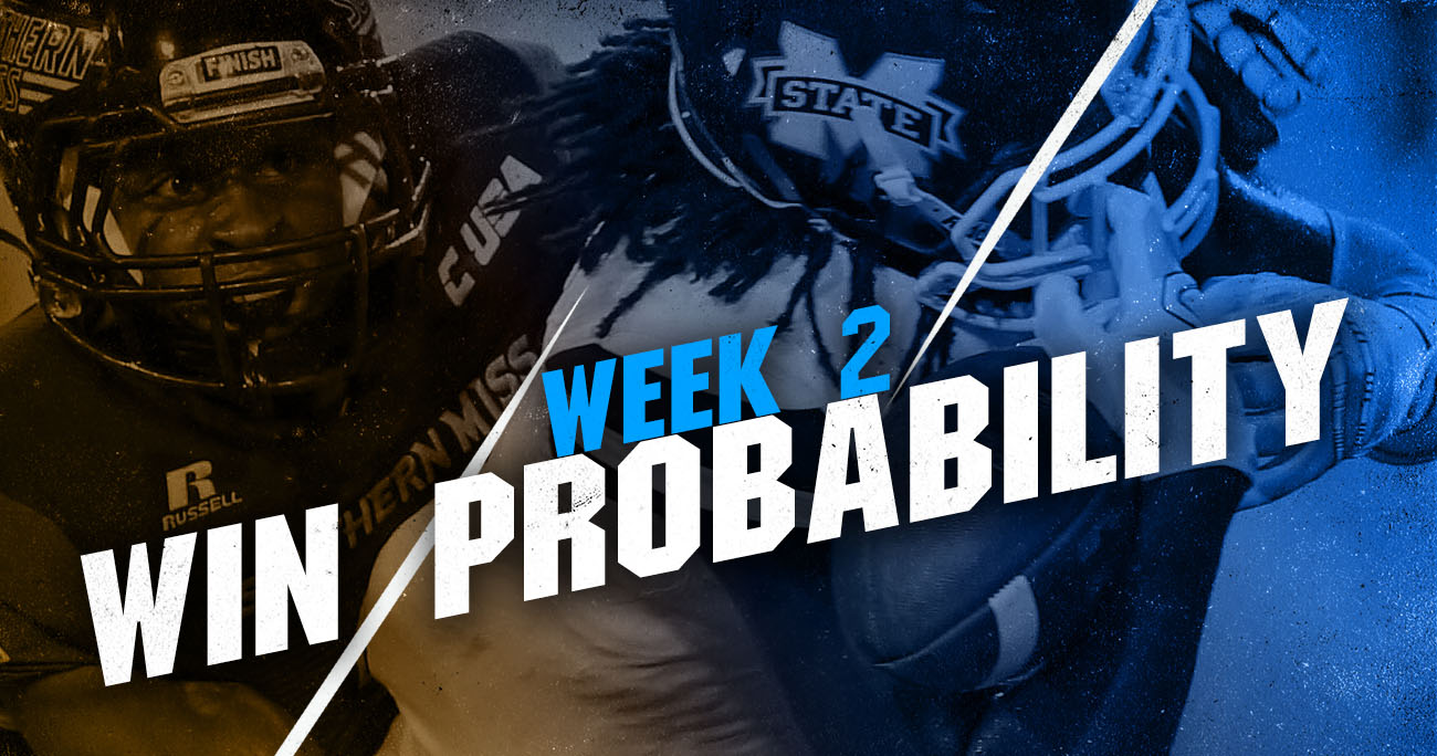 Week 2 Win Probability For Every SEC Team Based On ESPN s FPI