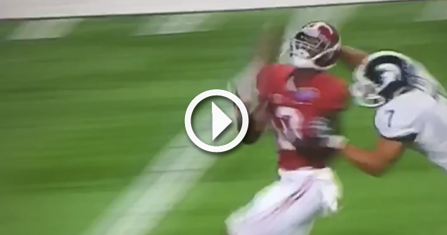 Video: Alabama's Calvin Ridley makes catch to break ice in defensive battle