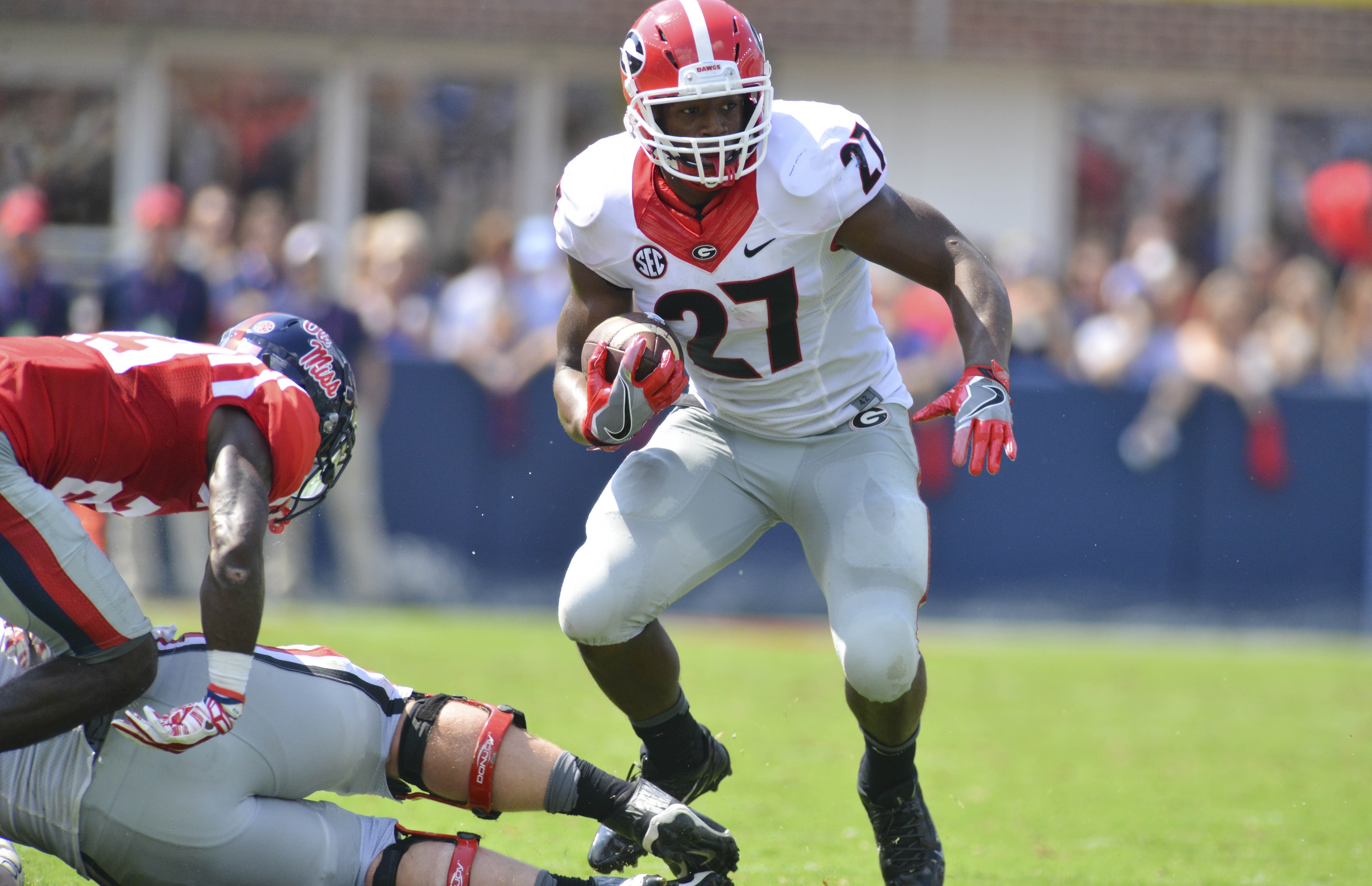 Georgia RB Nick Chubb misses second straight practice with ankle injury