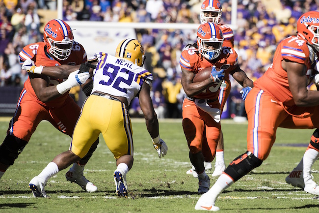 Photo: Newspaper captures 'possessed' Florida RB Jordan Scarlett Photo: Newspaper captures 'possessed' Florida RB Jordan Scarlett