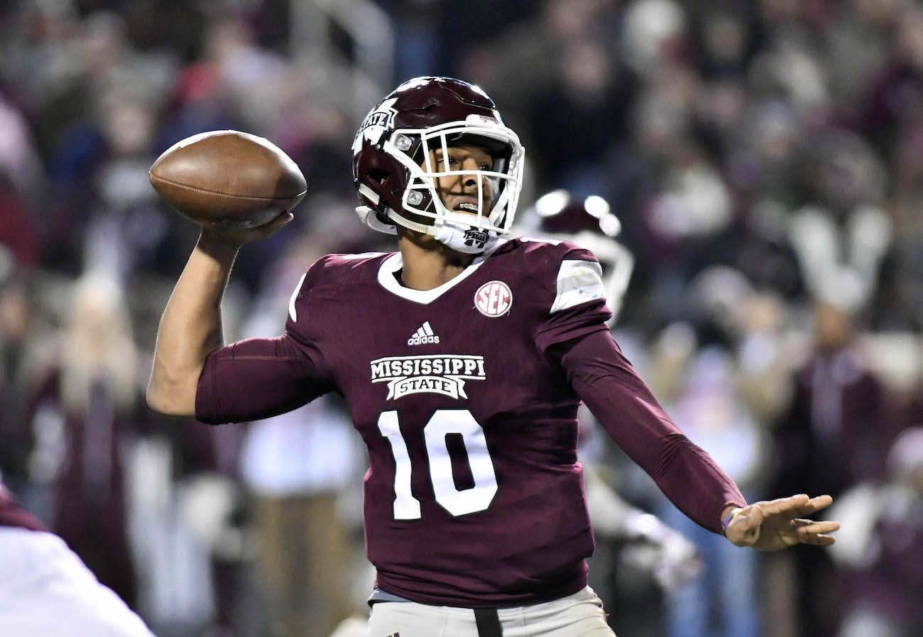 Mississippi State interim coach Greg Knox comments on QB Keytaon ...