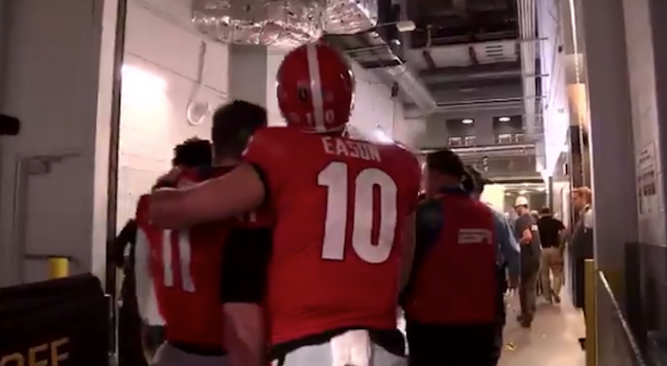 WATCH: This beautiful moment epitomized the way Jacob Eason handled ...
