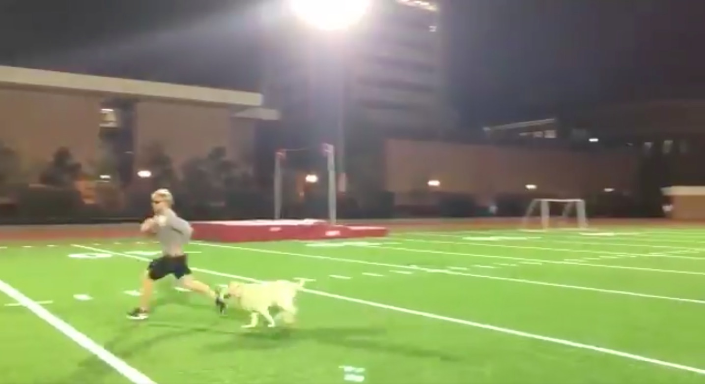 WATCH: Blind USC long snapper Jake Olson posts incredible video of his quarterbacking skills
