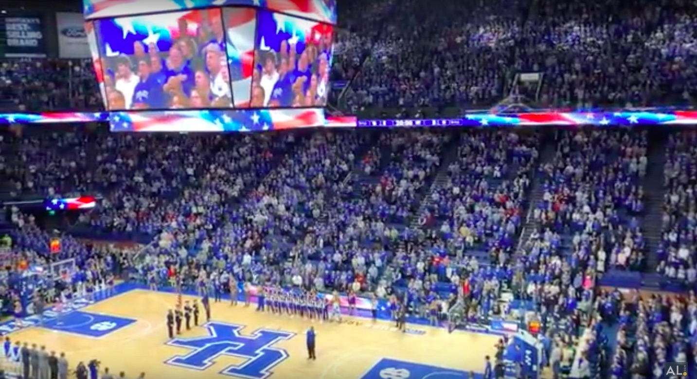WATCH: Kentucky crowd sings Star-Spangled Banner a cappella before ... WATCH: Kentucky crowd sings Star-Spangled Banner a cappella before ...