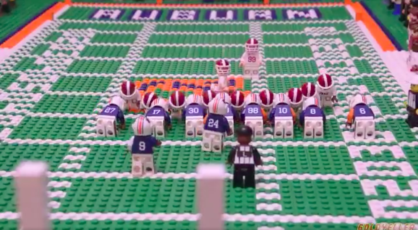 Watch Fan Recreates Auburns Iconic Kick Six Victory With Lego Bricks