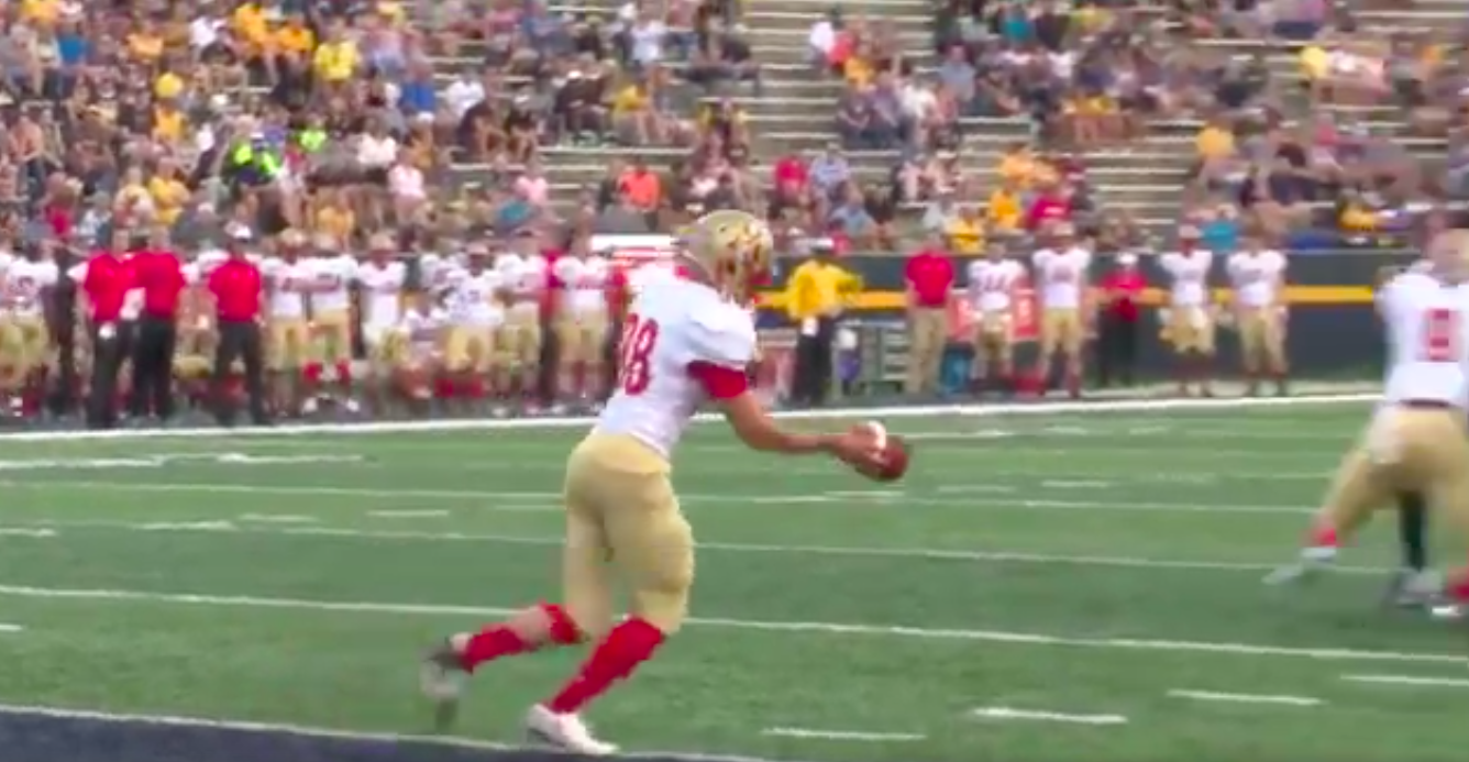 Watch The Shortest Punt Return Td In College Football History