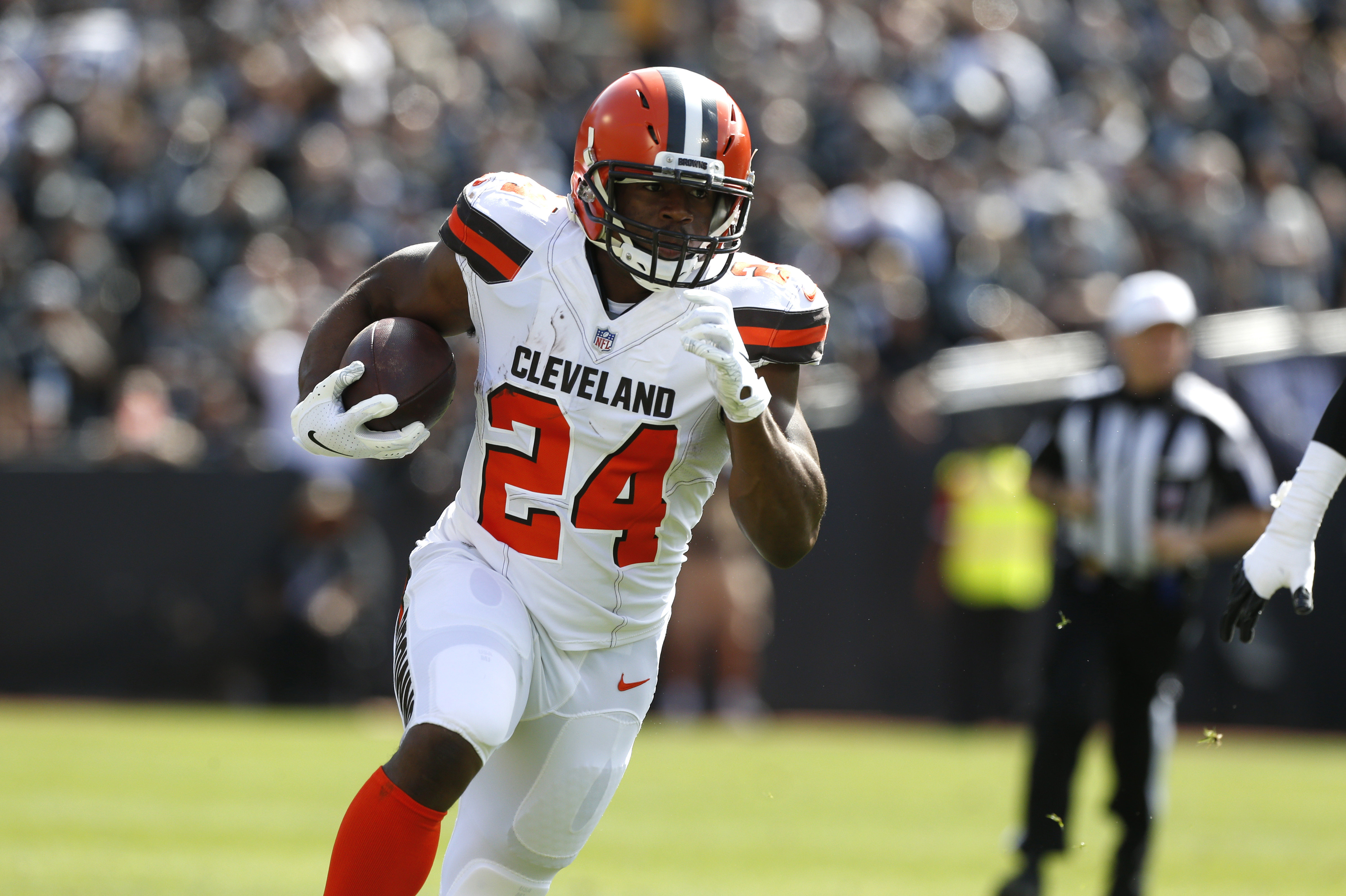 Former Georgia RB Nick Chubb tops 100 yards, has best NFL game yet ...