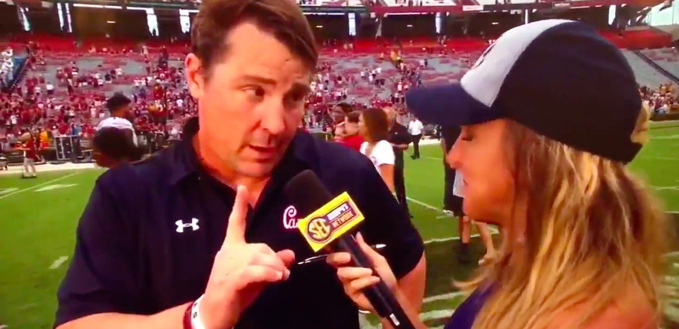 WATCH: Fired up Will Muschamp angrily tells reporter to not question ...
