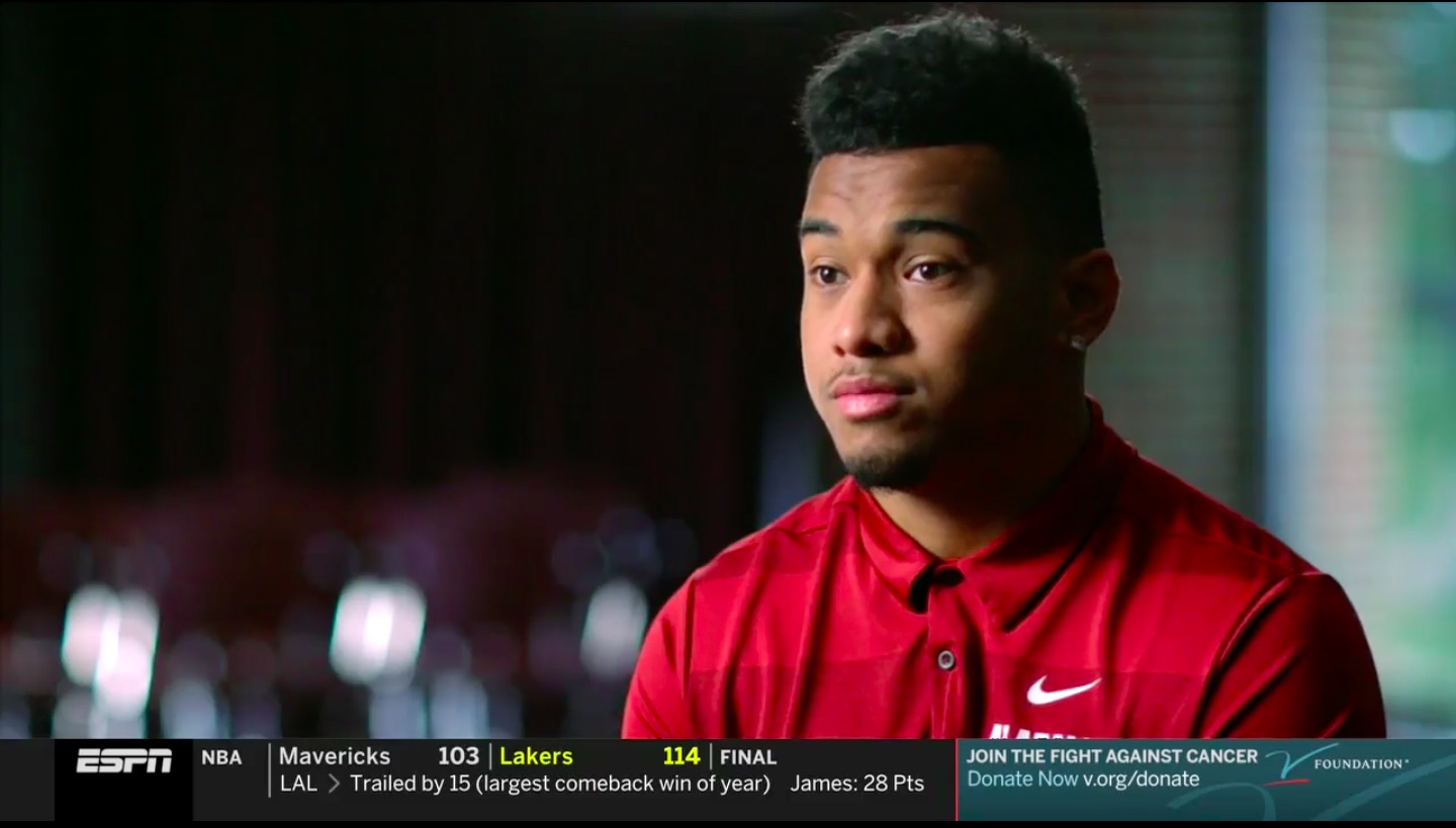 WATCH: Tua Tagovailoa admits he got hit with a belt for throwing INTs ...