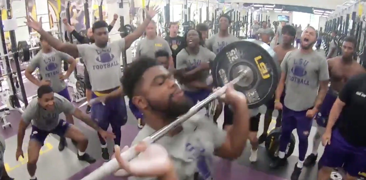 WATCH: LSU plans to take offseason weight room gains to the field in ...