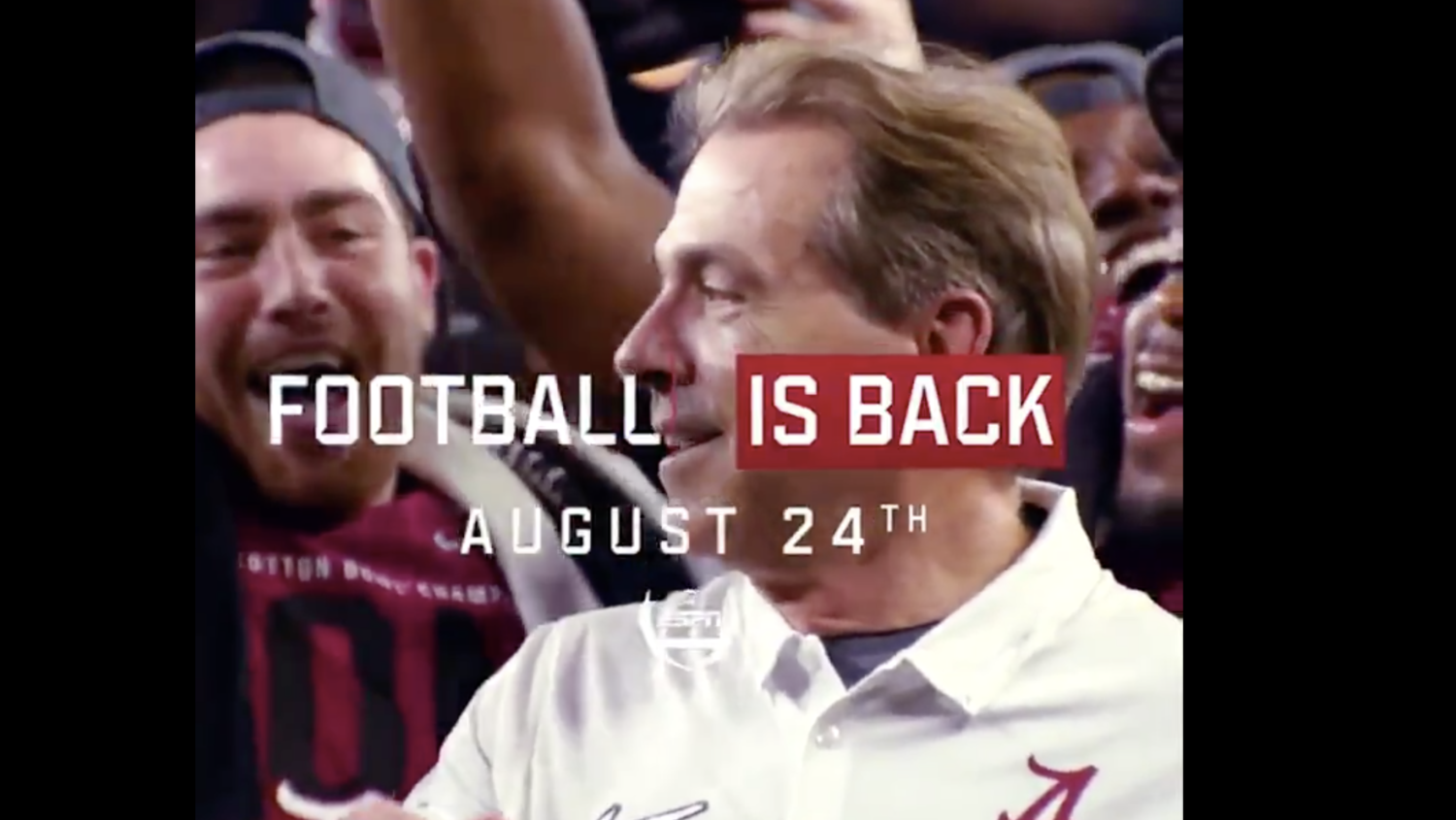 WATCH: ESPN releases 'Football is Back' college football hype teaser
