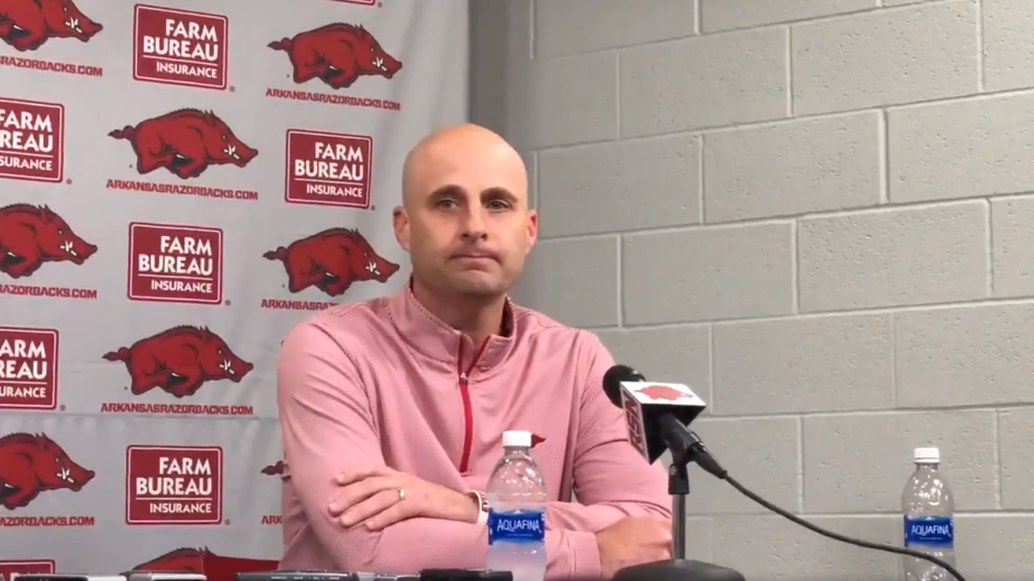 Barry Lunney Jr. shows Razorback pride when asked about his potential ...