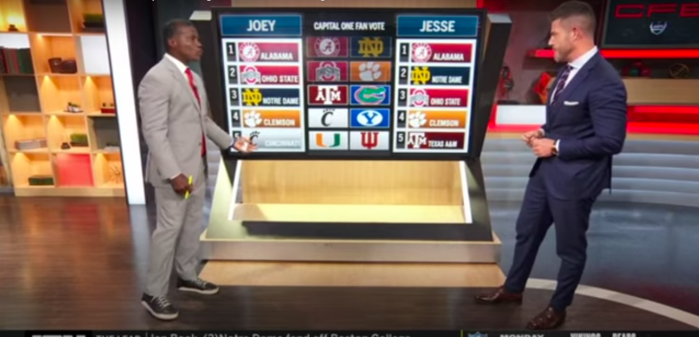 ESPN 'College Football Final' analysts update their top 5 rankings ...