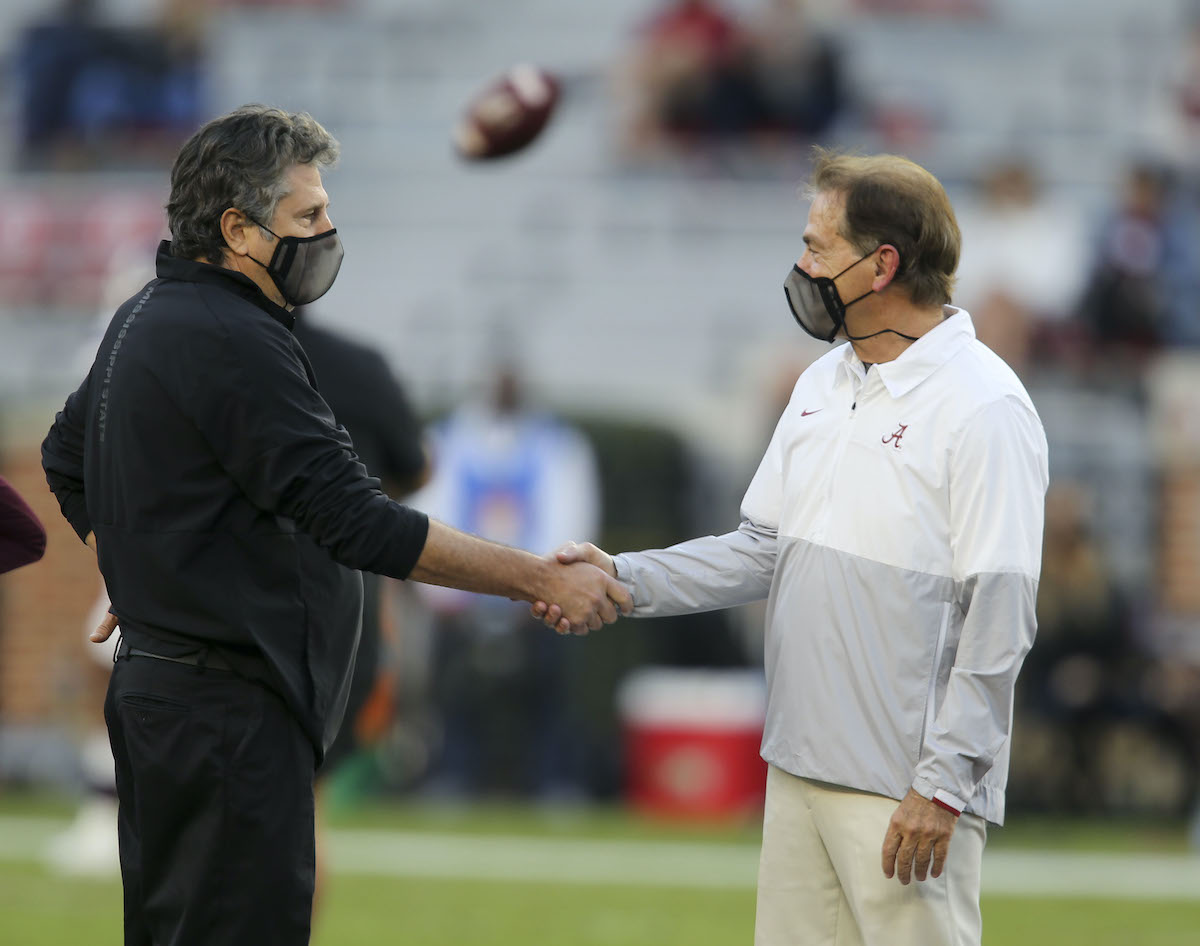Alabama to honor Mike Leach in Sugar Bowl with helmet patch