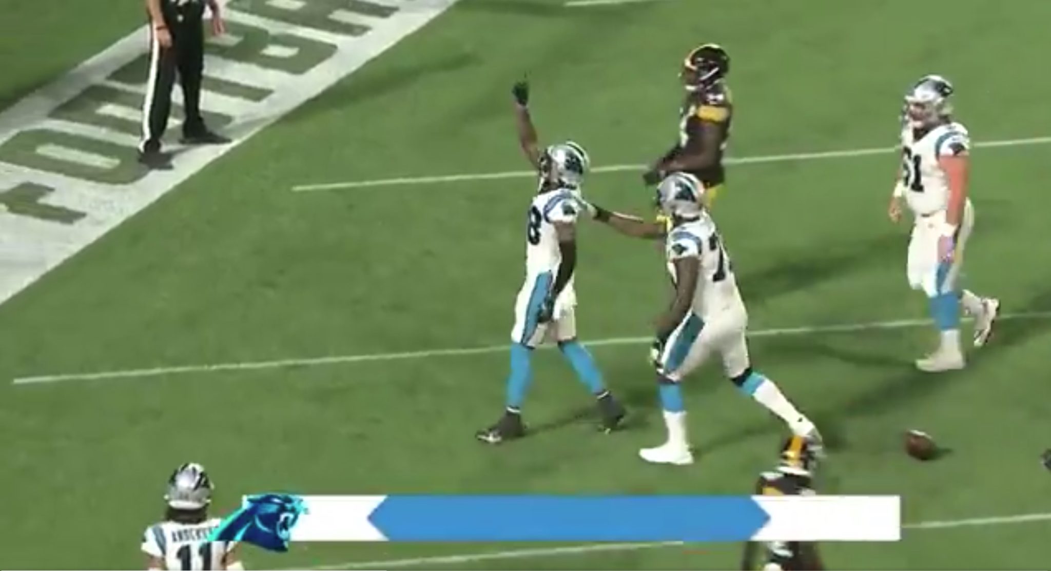 Terrace Marshall scores his first NFL touchdown