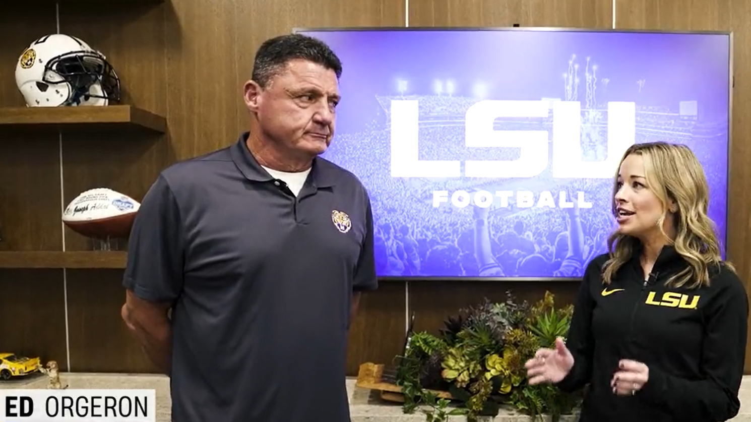 Ed Orgeron shares key to LSU having defensive success against Ole Miss