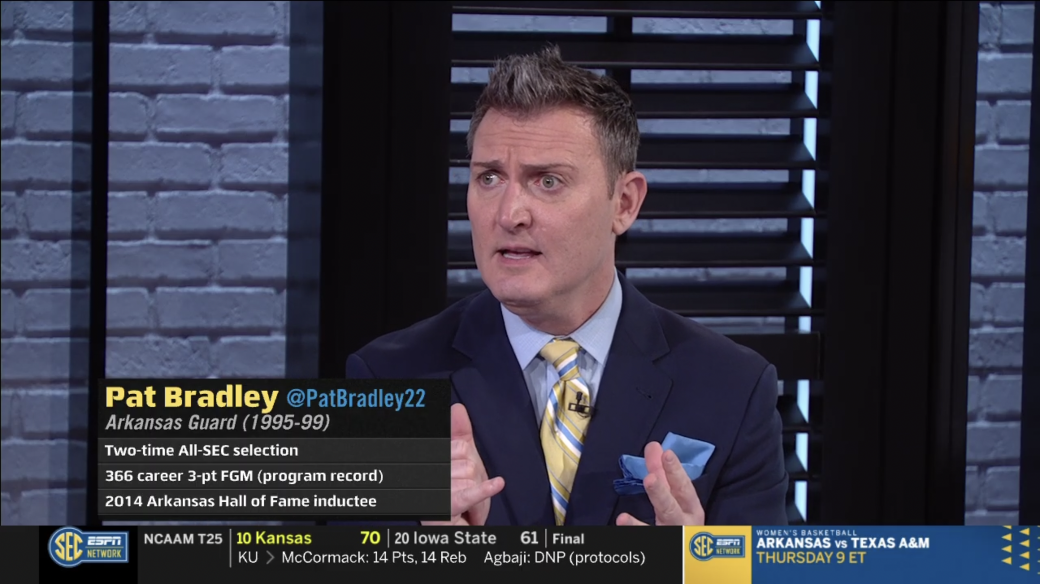 Pat Bradley offers keys to victory for Arkansas in its Sweet 16 matchup ...