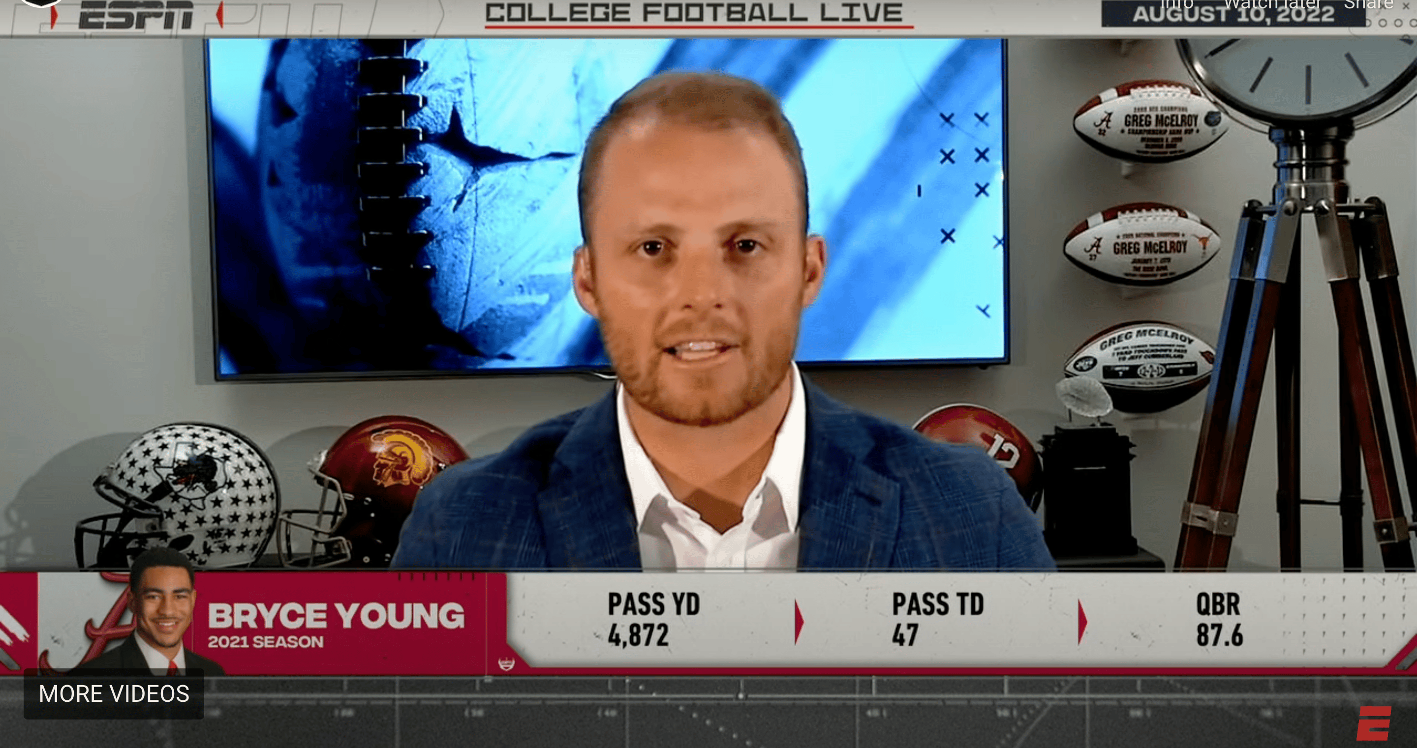 Greg McElroy shares what he likes most about Bryce Young