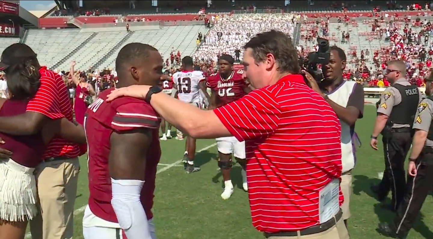Will Muschamp receives love from South Carolina players, staffers ...