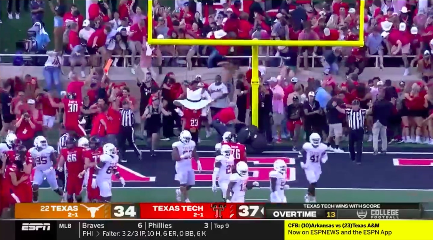 Horns down? Texas falls in overtime at Texas Tech, dropping to 2-2 on ...